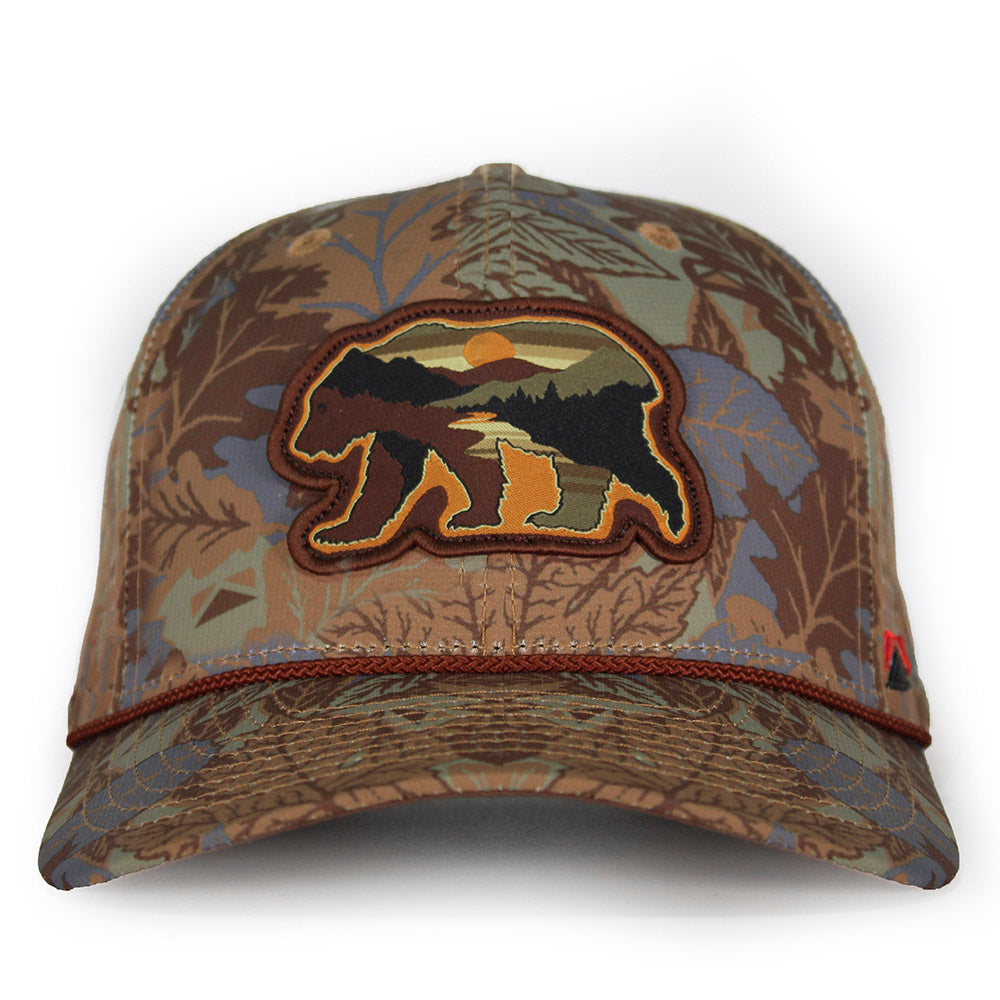Sunset Bear Cloud Texture 5-Panel Rope Cap – Paramount Outdoors